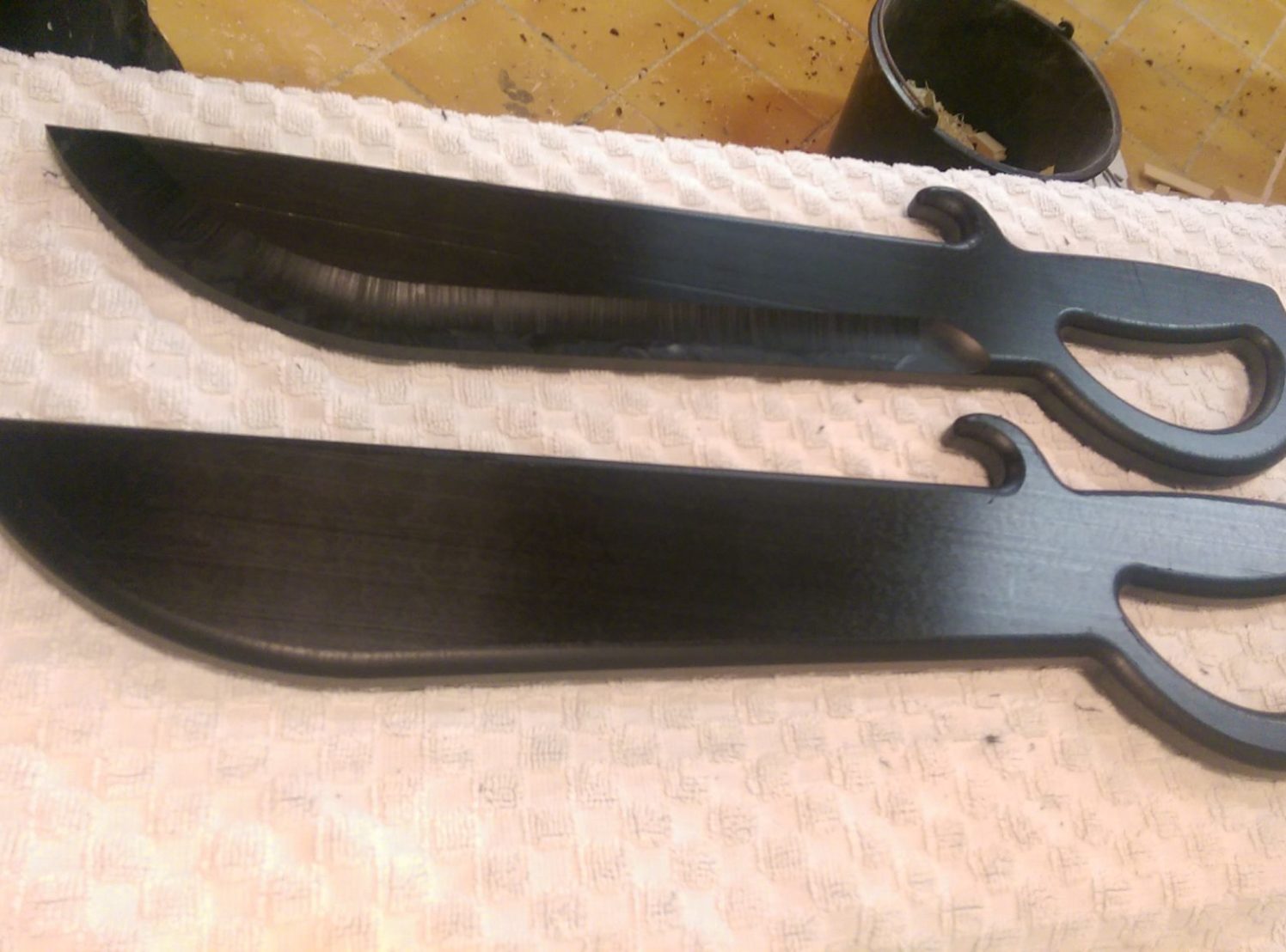 Butterfly swords or Baat Jaam Dao made in engineeringed plast - WoodenDummy